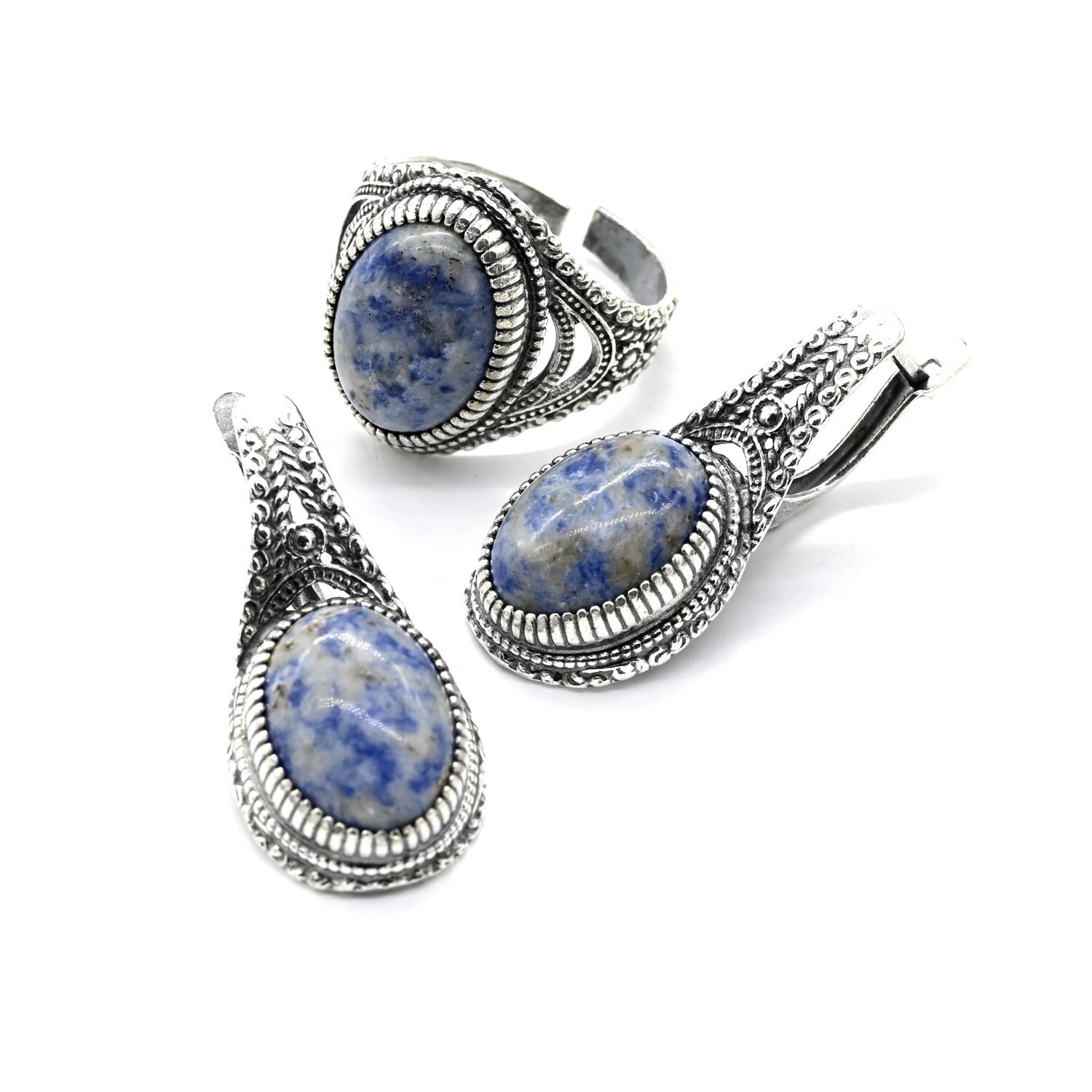 Серьги, лазурит