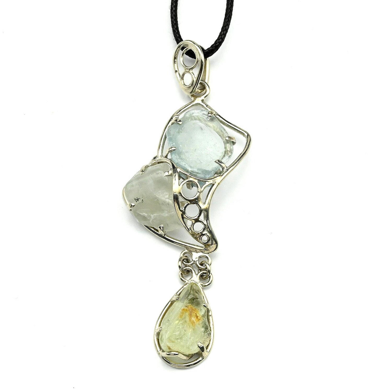 Подвеска, аквамарин