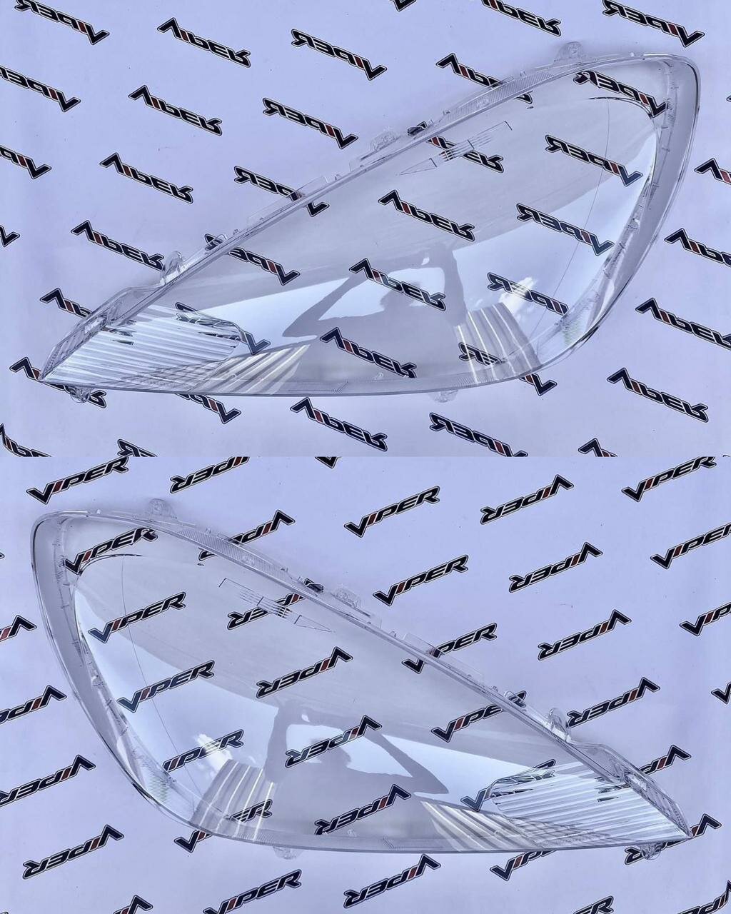 Стекла фар для HONDA Fit (2007-2014) / Комплект 2шт / Стекла на Хонда ФИТ Фары