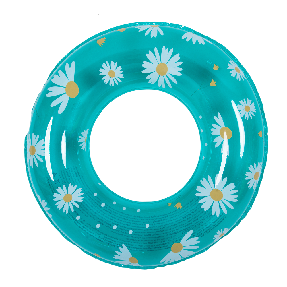 35662 Jilong надувной круг ромашки 90см. 9+, бирюзовый