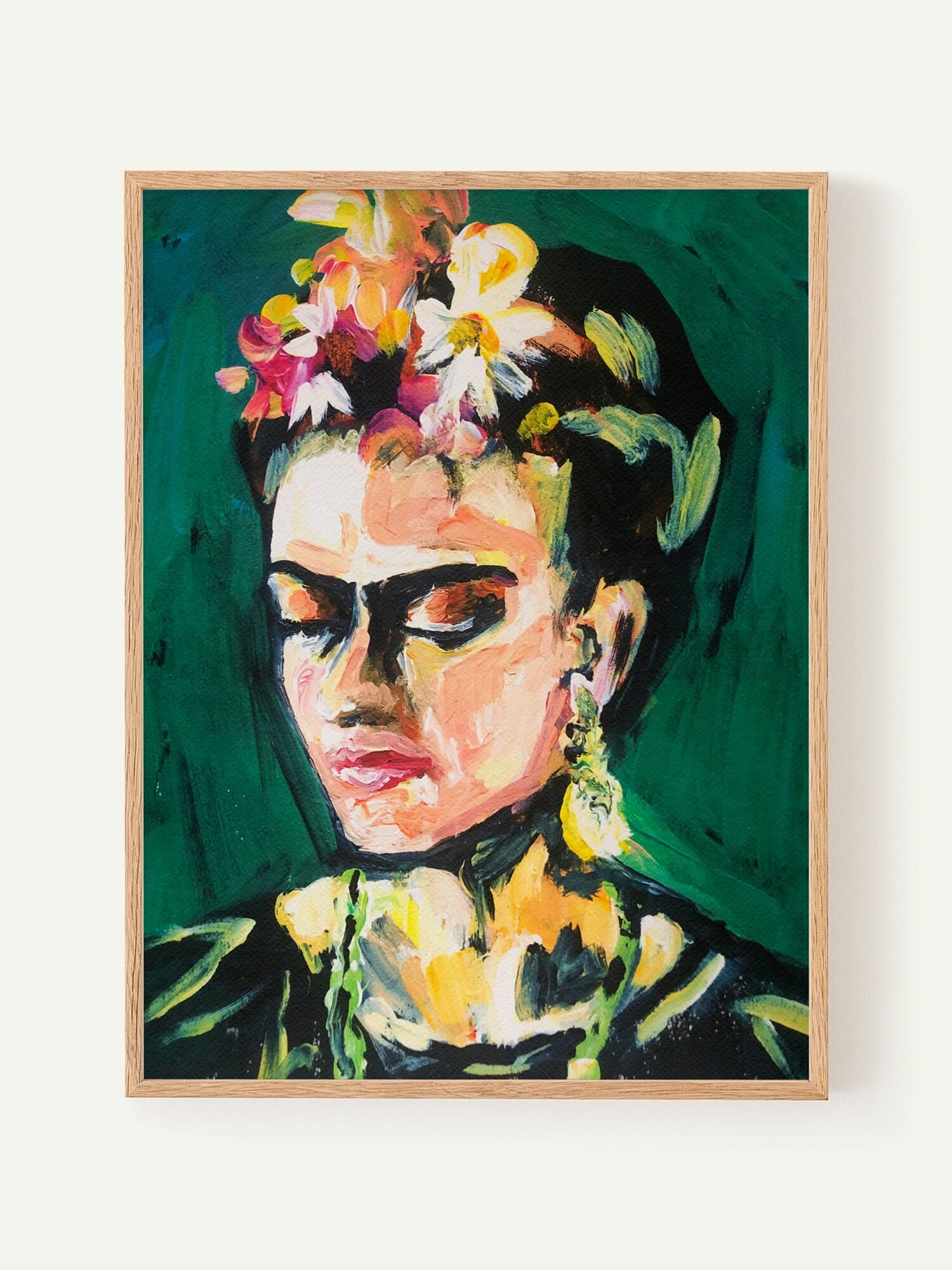 Постер интерьерный "Frida Kahlo - Фрида Кало", 40х50 см, без рамки