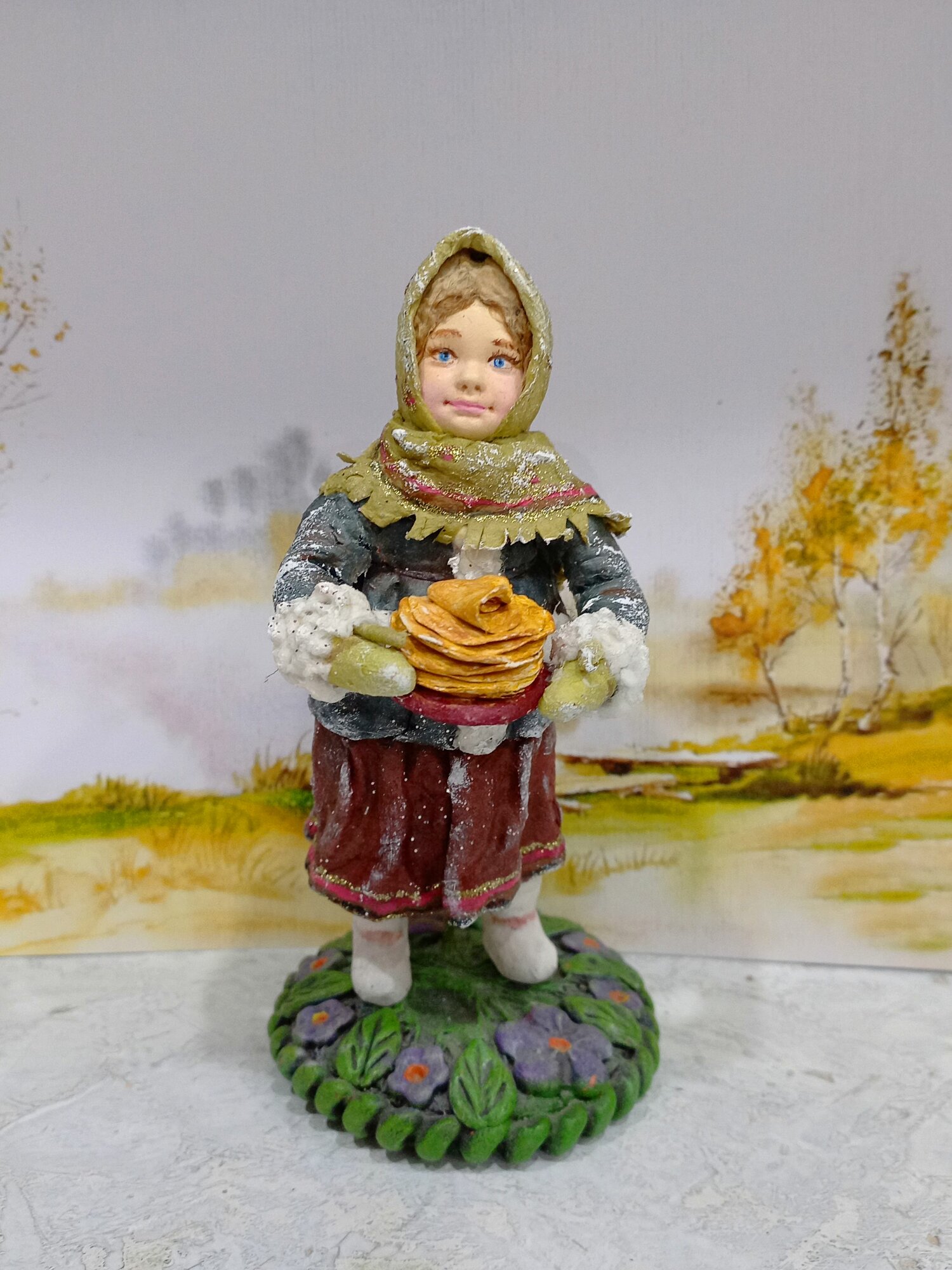 Ватная ёлочная игрушка "Варвара"