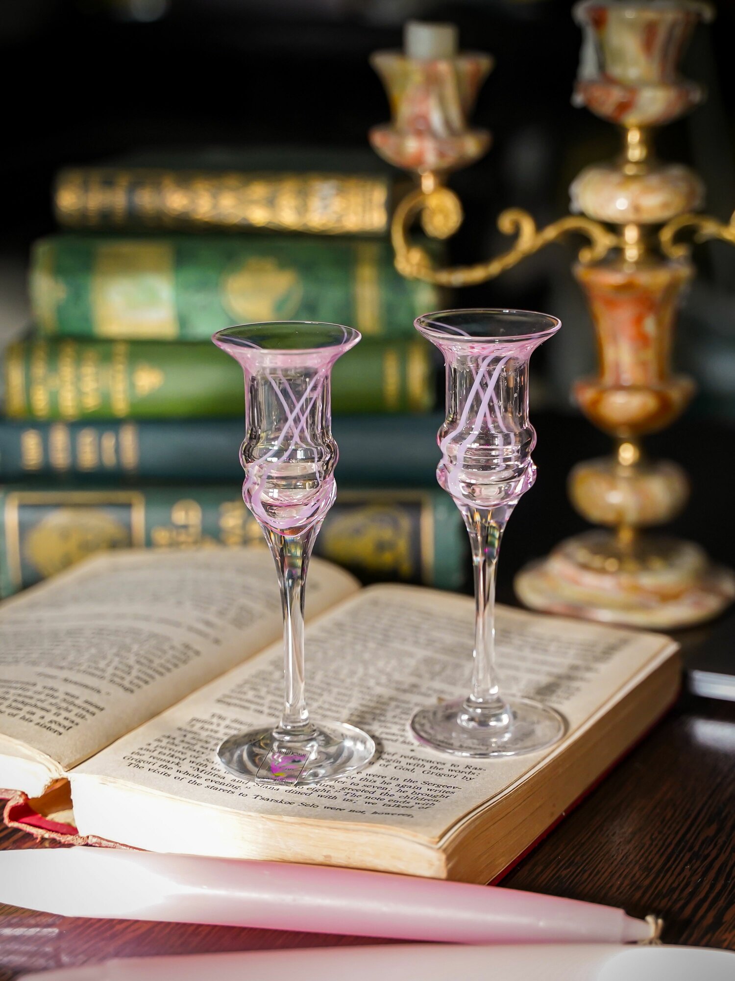 Хрустальные подсвечники Caithness Crystal, Англия, 1980-1990 гг.