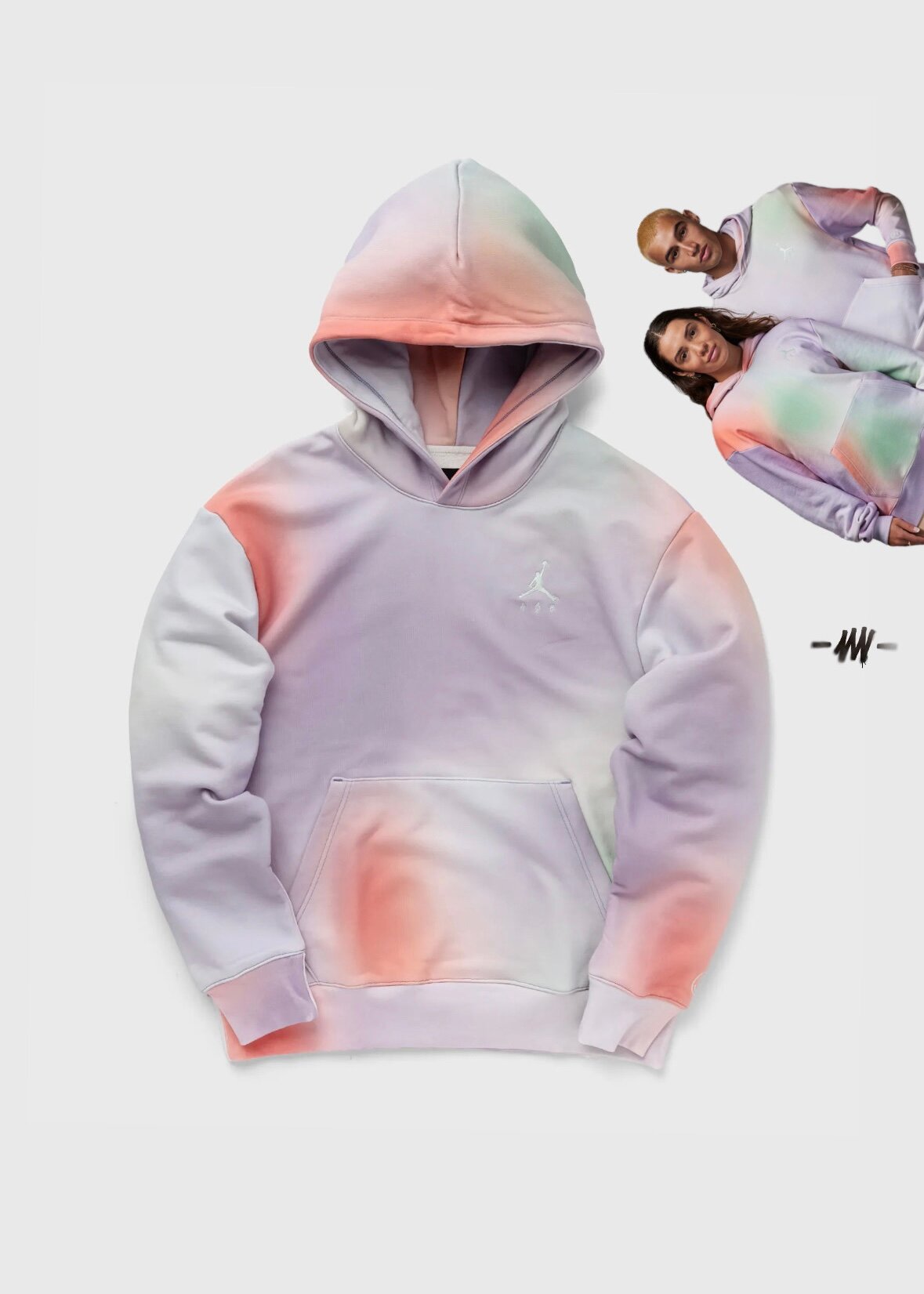 Худи Air Jordan x J Balvin Men's Fleece Hoodie Pink Goaze Velvet