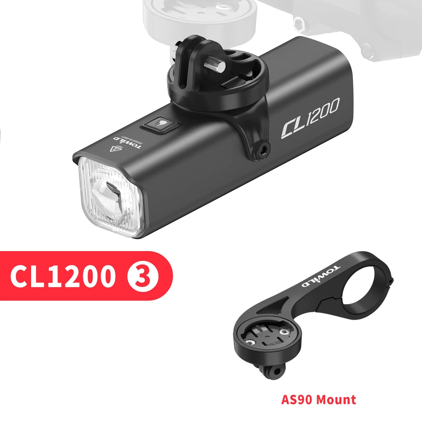 TOWILD CL1200 Велофонарь алюминиевый 1200LM