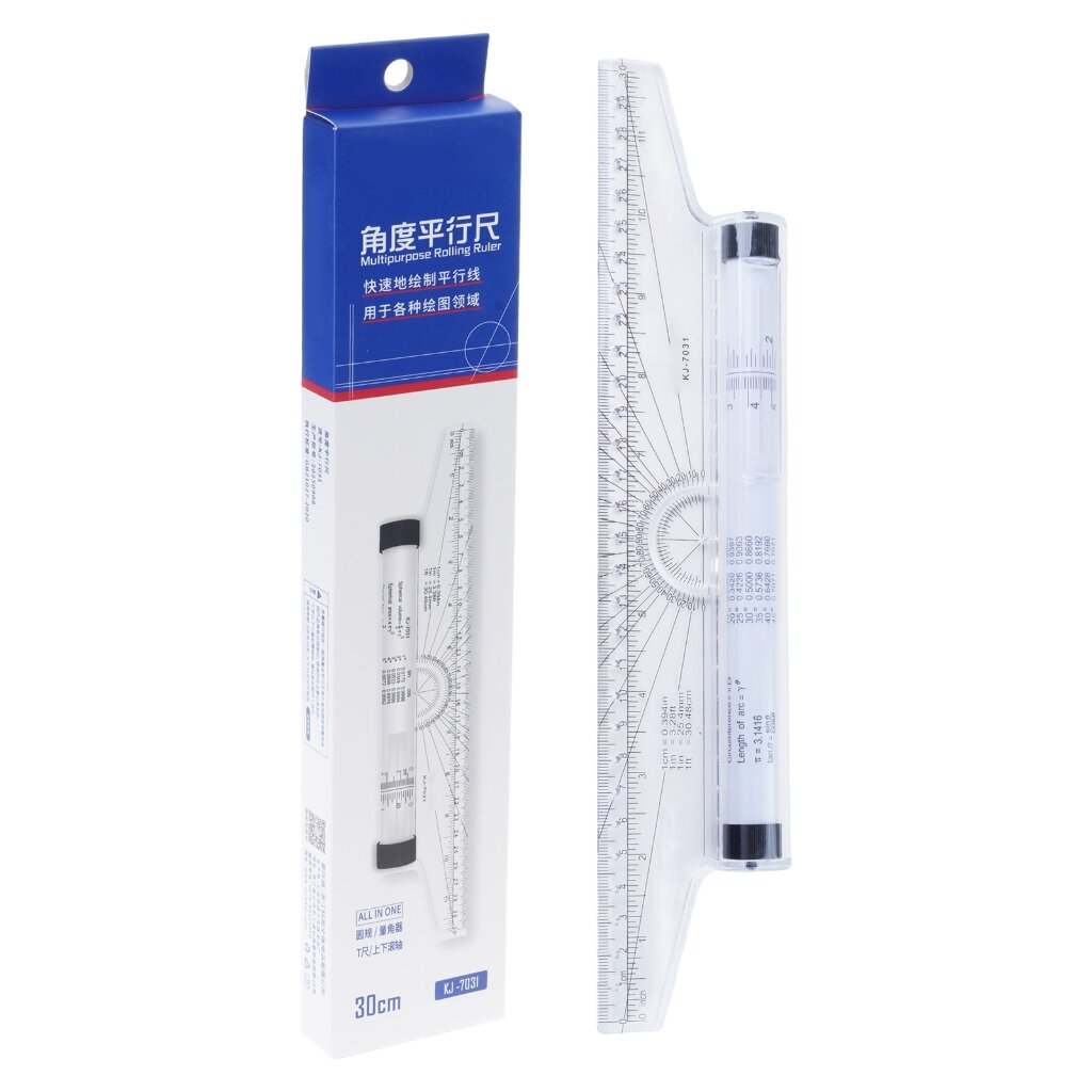 Многофункциональная Параллельная Линейка с Таблицей Формул Тригонометрических Функций для Художника Дизайнера Студента Архитектора Инженера