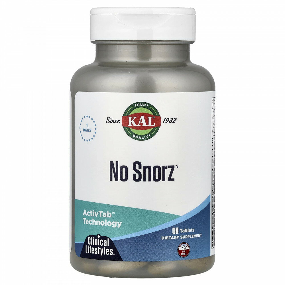 KAL, No Snorz™, 60 таблеток
