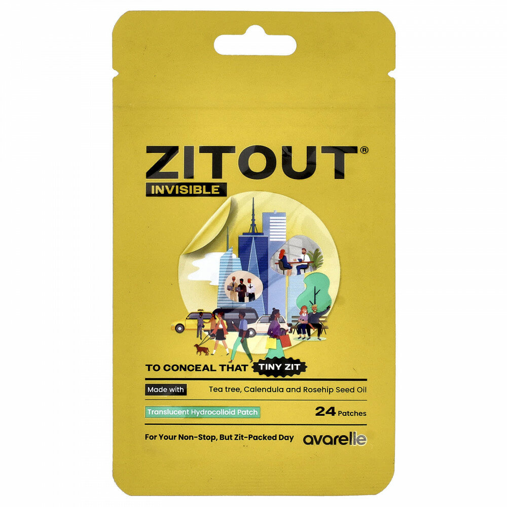 Avarelle, Патчи для проблемных участков кожи лица, для применения днем, 24 очищающих патча