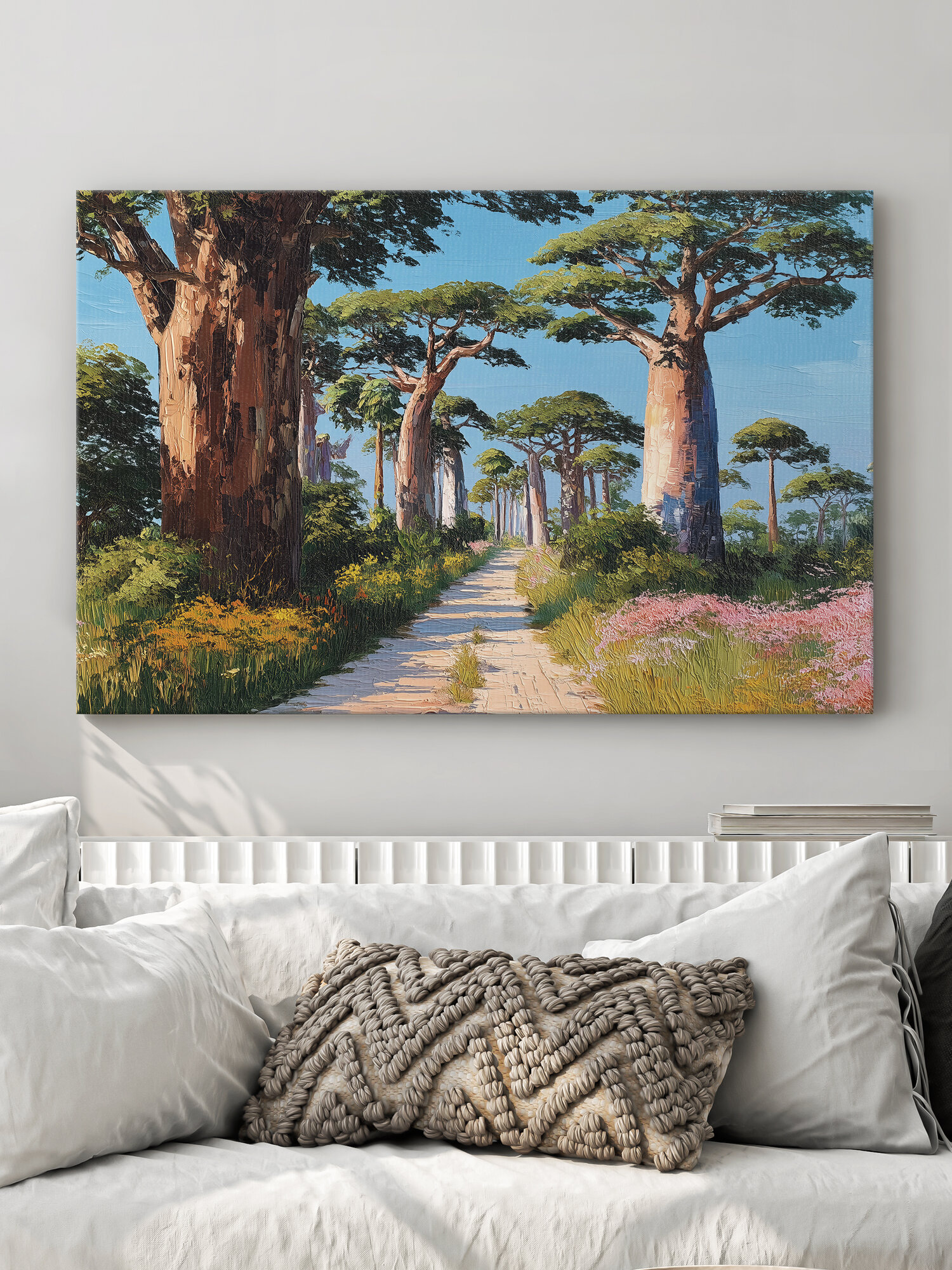 Большая картина Postermarket "Африканская саванна" на холсте с подрамником 60х90 см