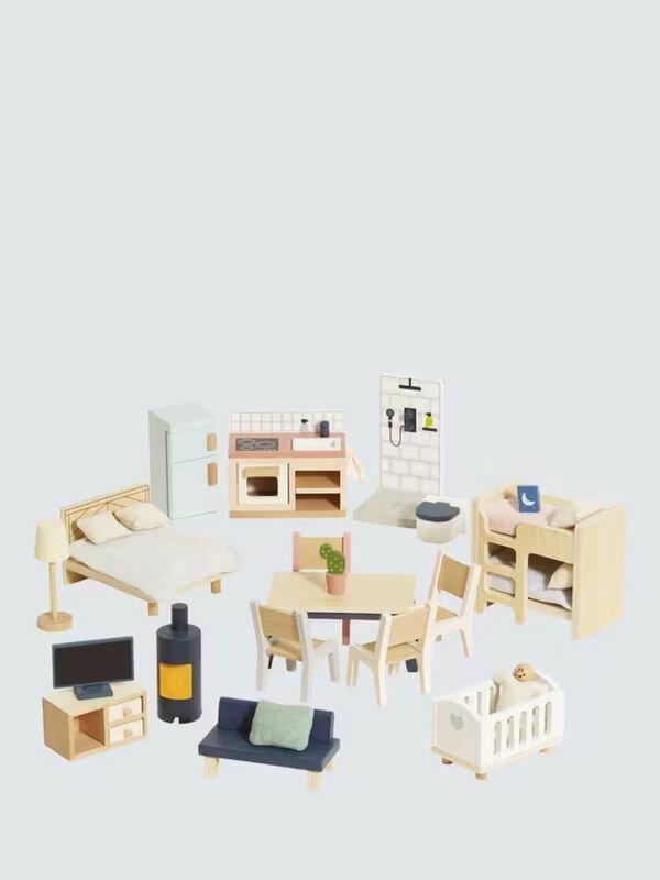 Le Toy Van Набор мебели для кукольного домика Dollhouse Furniture Set, 35 предметов