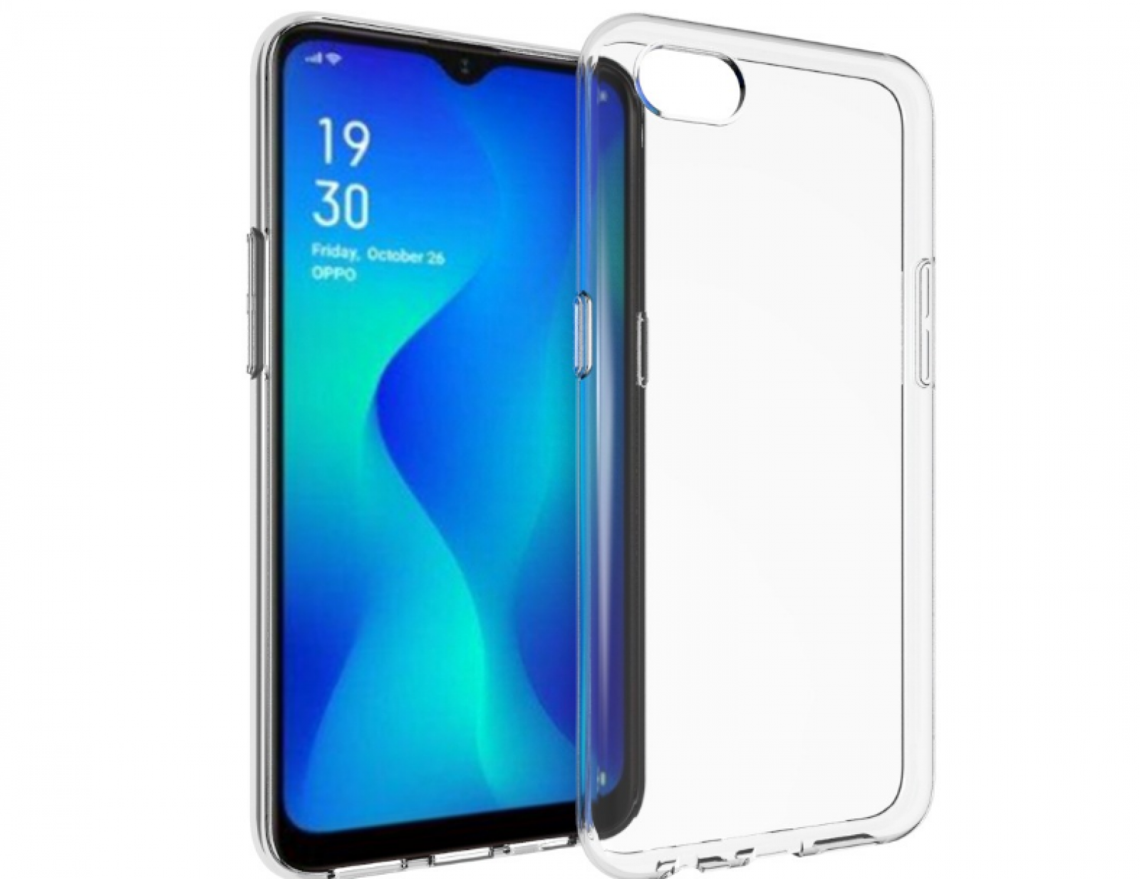 Чехол панель-накладка MyPads для OPPO A1k / Realme C2 ультра-тонкий прозрачный силикон