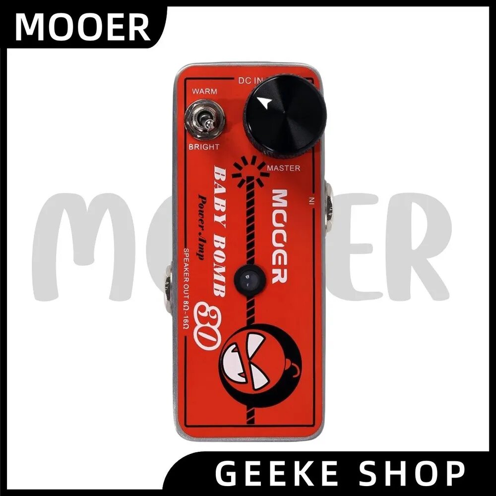 MOOER BABY BOMB 30 Цифровой микроусилитель мощности 30 Вт Красный/Белый Эффект-процессор