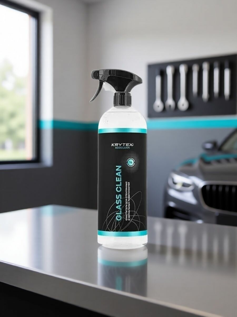 KRYTEX ECOCLEAN GLASS CLEAN Очиститель для стеклянных и зеркальных поверхностей, 1 л