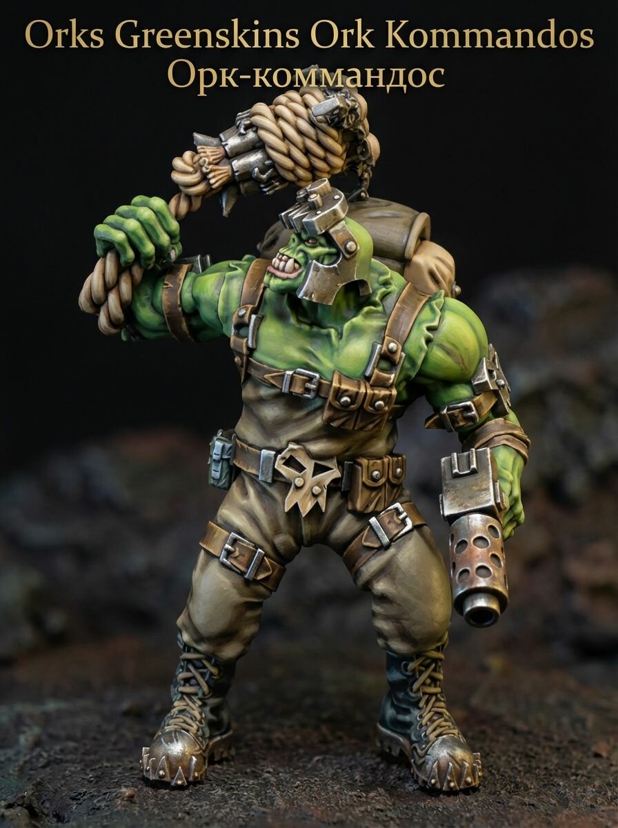 Orks Greenskins Ork Kommandos Орк-коммандос миниатюра