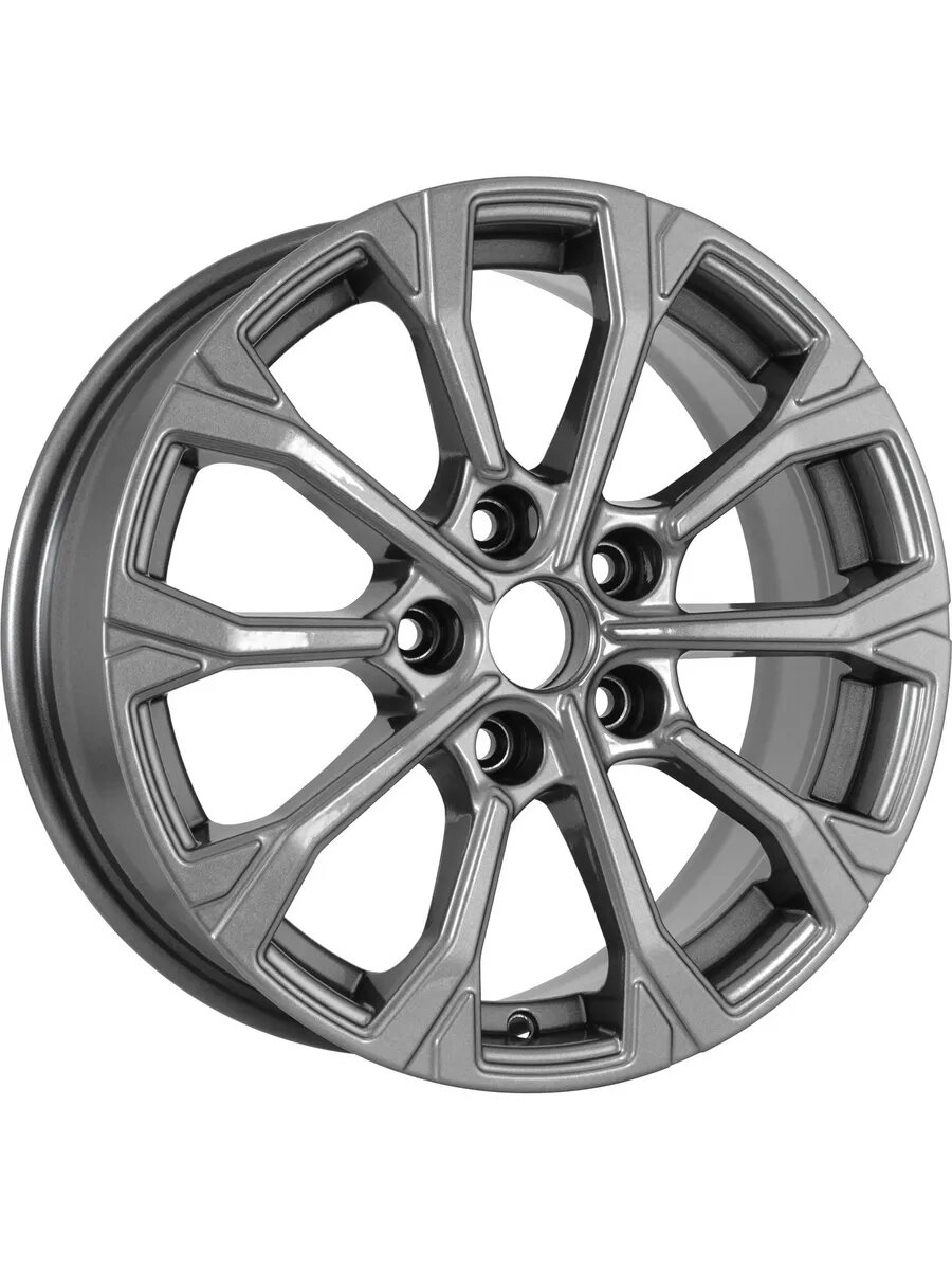 Литой диск Khomen Wheels KHW1605, алюминий, серый, для Octavia/Golf/Jetta, R16, 5x112