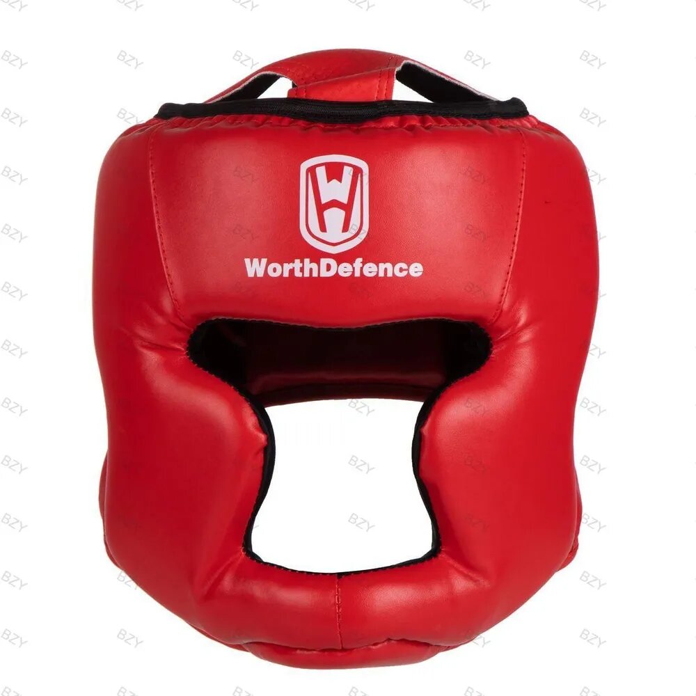 Шлем защитный Worth Defence для карате, муай тай, MMA, размер S, красный