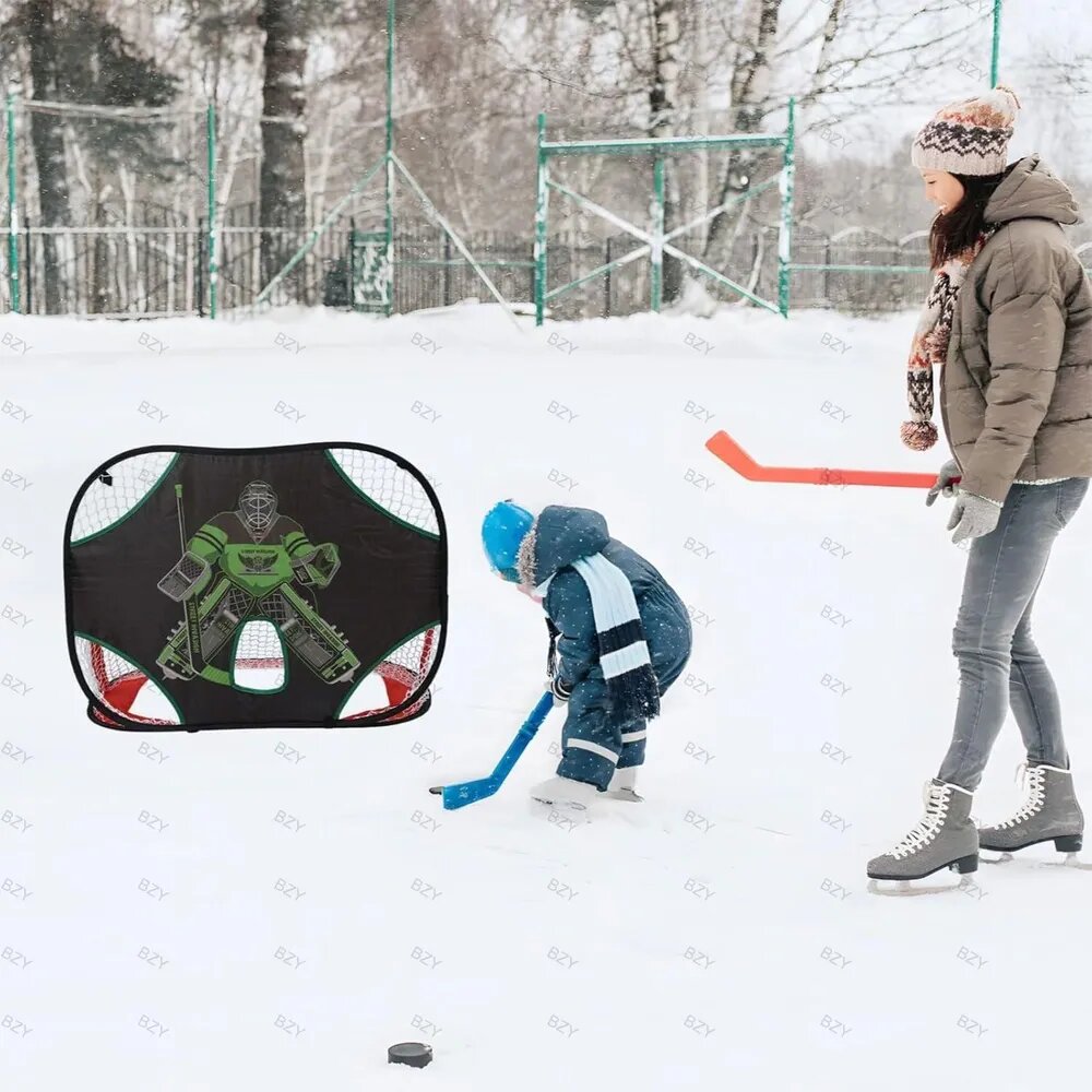 Сетка для мячей Green для игры в хоккей с дизайном вратаря, произведено в Китае — фото 1