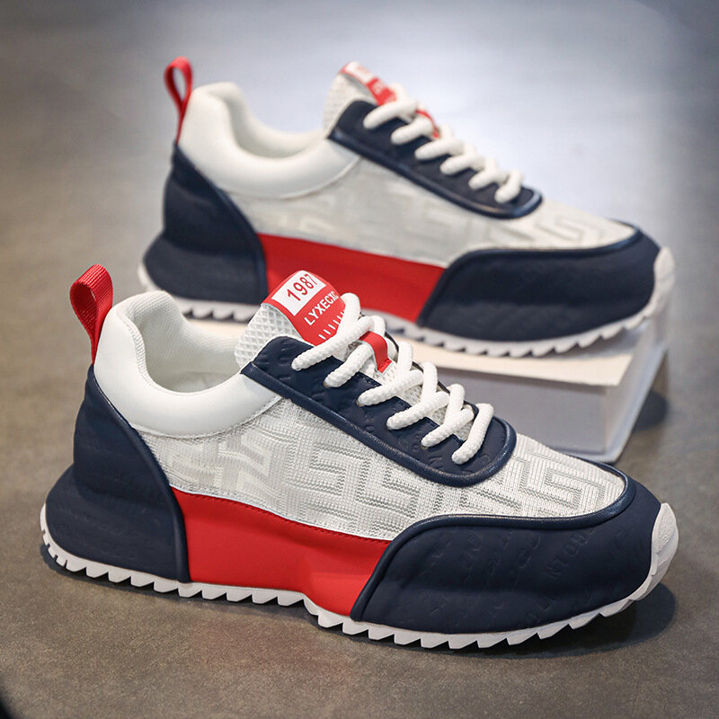 LUO Обувь мужская Зимняя для подростков Высокая обувь нагретая/Blue