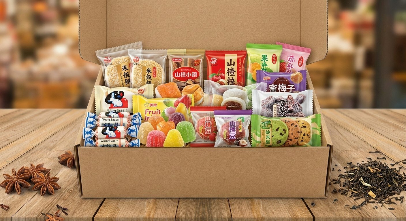 Сюрприз бокс из китайских сладостей