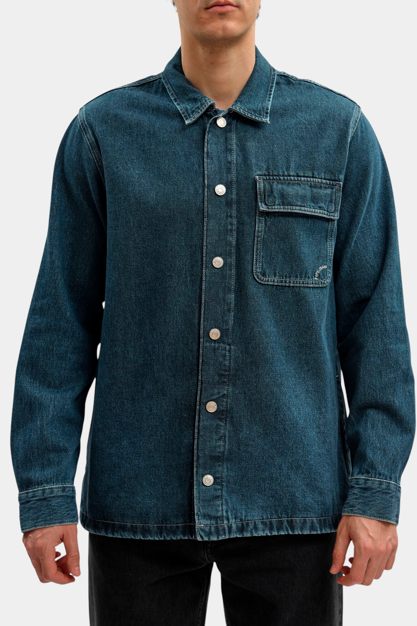 Рубашка Pepe Jeans, размер XXL, cиний — фото 1