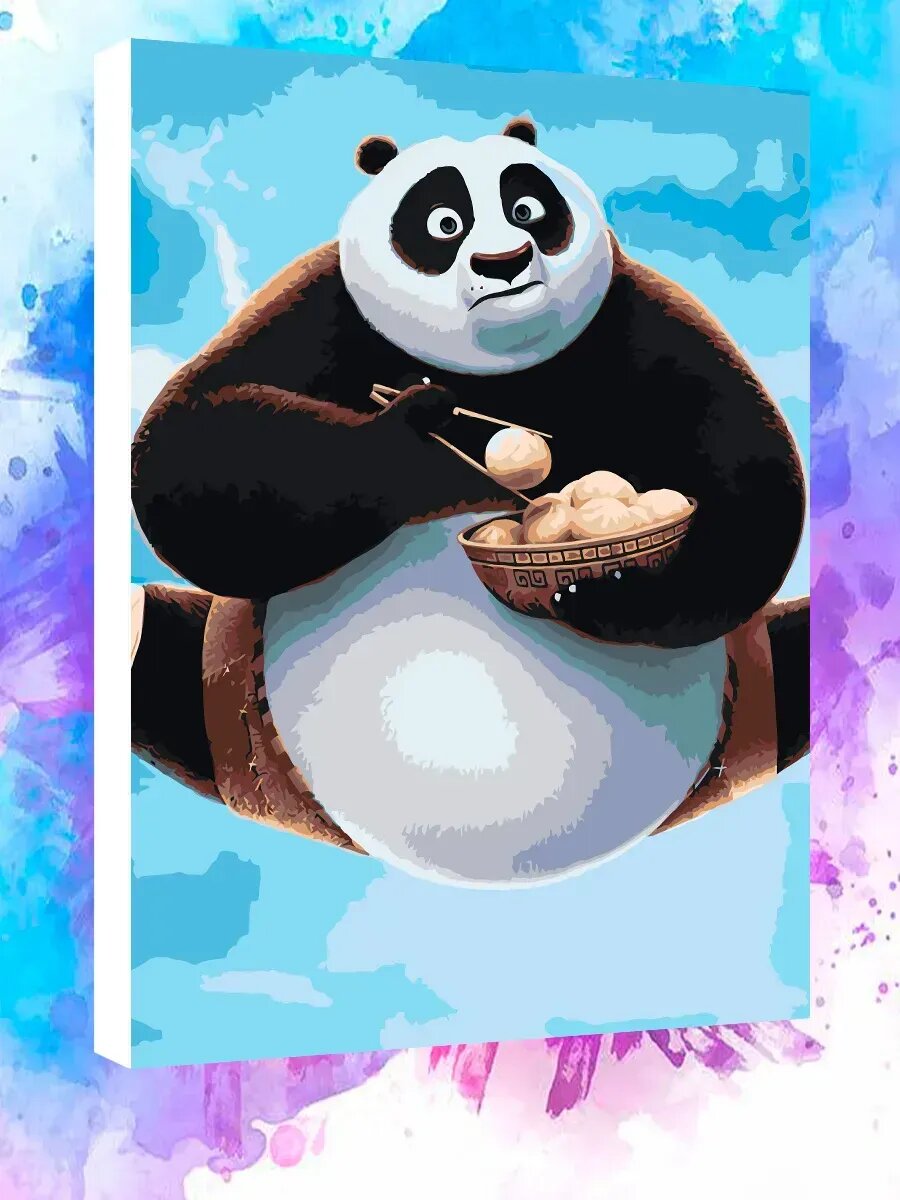 Картина по номерам Кунг-фу Панда