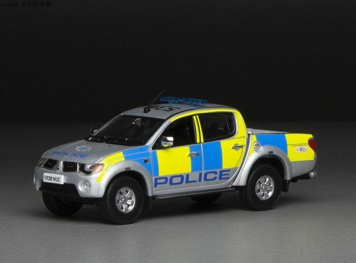 VITESSE Модель автомобиля из сплава в масштабе 1:43 Mitsubishi L200 Пикап с платформой Макао Пожарная машина полиции Сидзуока