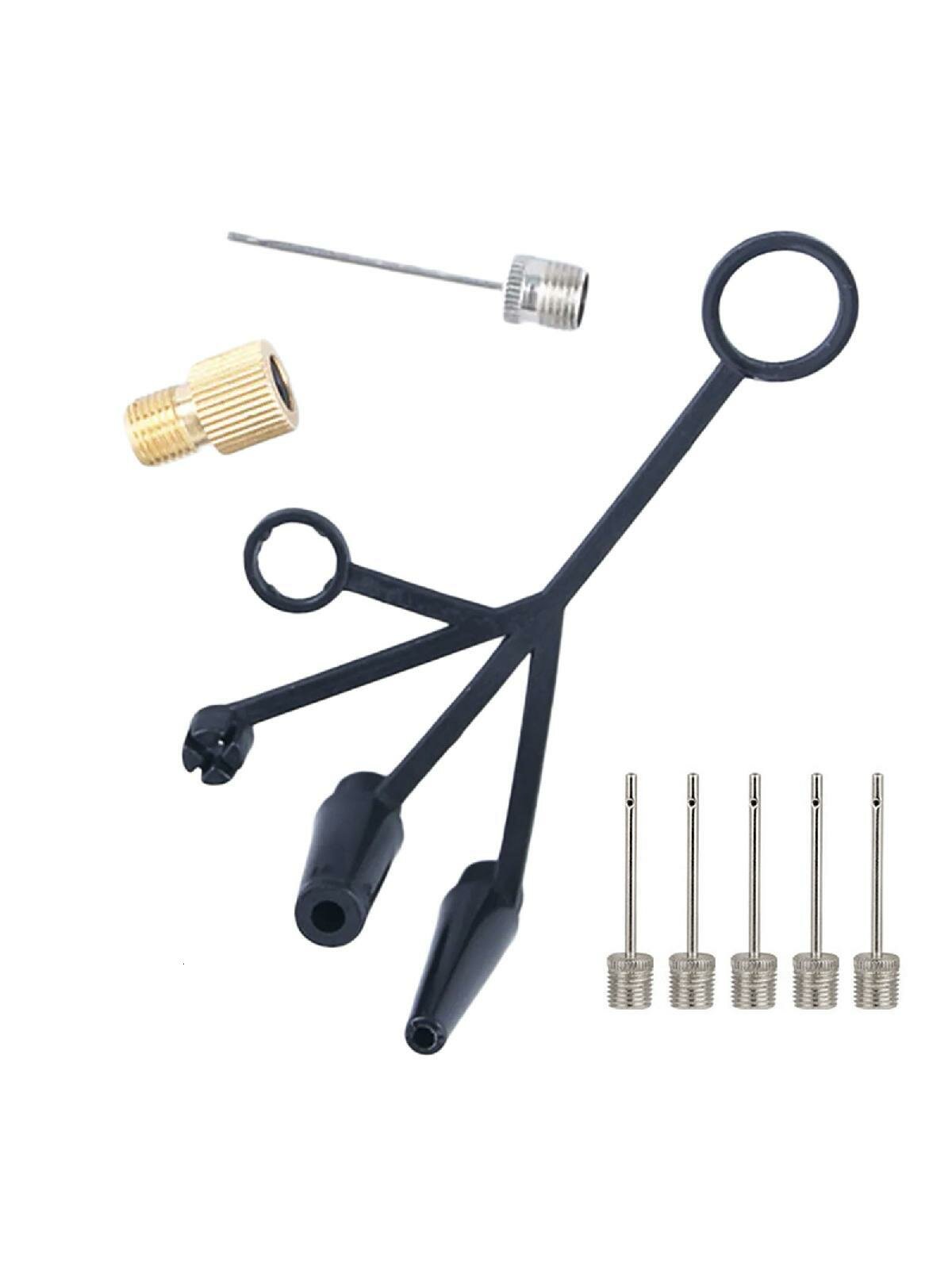 Универсальные Велосипеды Соединитель Клапанов Ручной Напольный Насос Адаптеры Насадок Для Накачивания Мяча Для Шоссейного Велосипеда Запасные Аксессуары