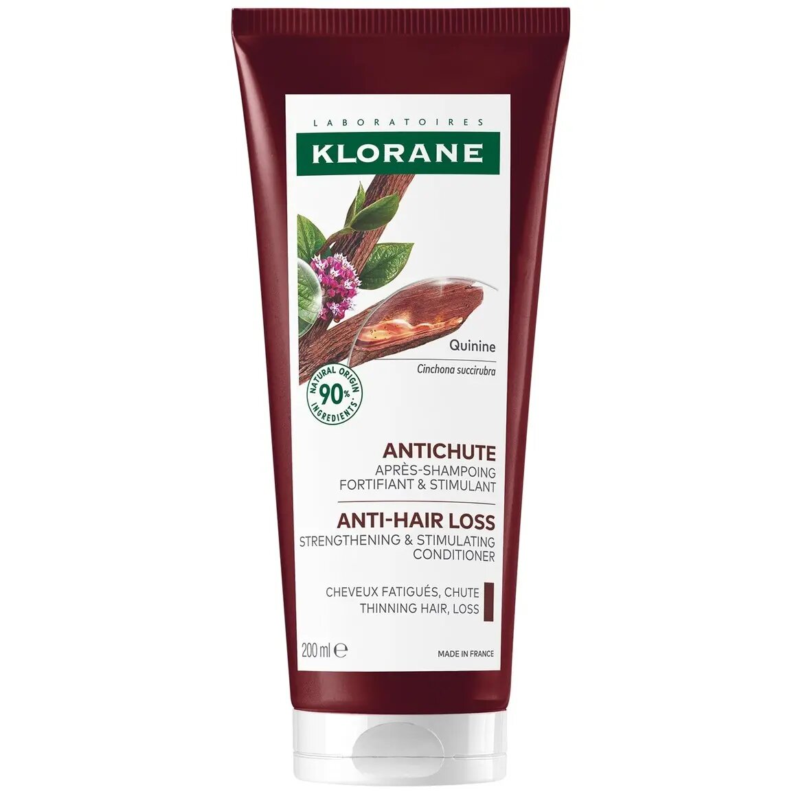 KLORANE Укрепляющий и стимулирующий рост волос кондиционер с хинином, 200 мл