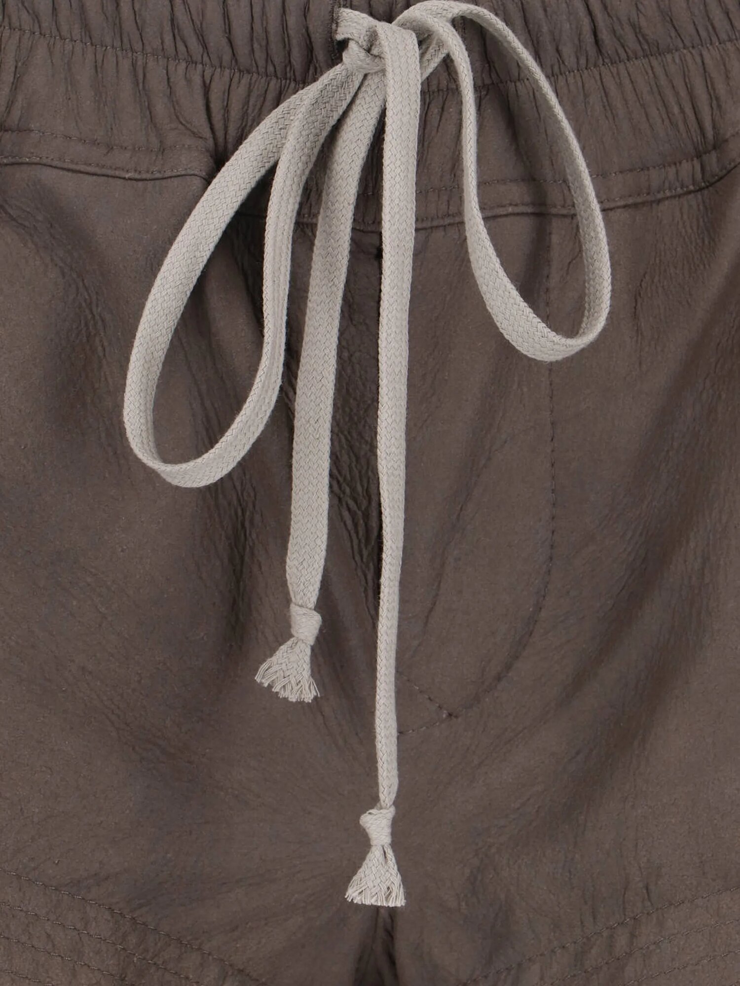 Брюки Rick Owens Drawstring split trousers, размер 40, коричневый — фото 1