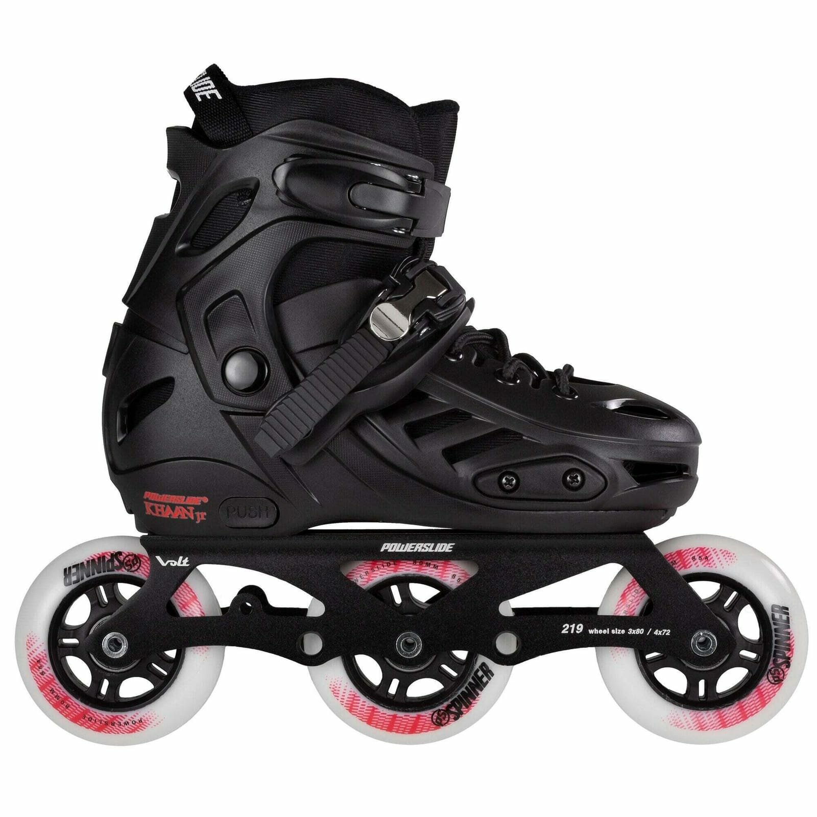 DECATHLON ролики Powerslide Khaan Junior Pro, черный, размер 31/34