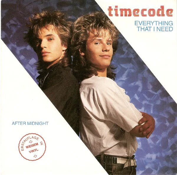 Timecode (6) - Everything That I Need (белая) (7 Дюймов) VG+