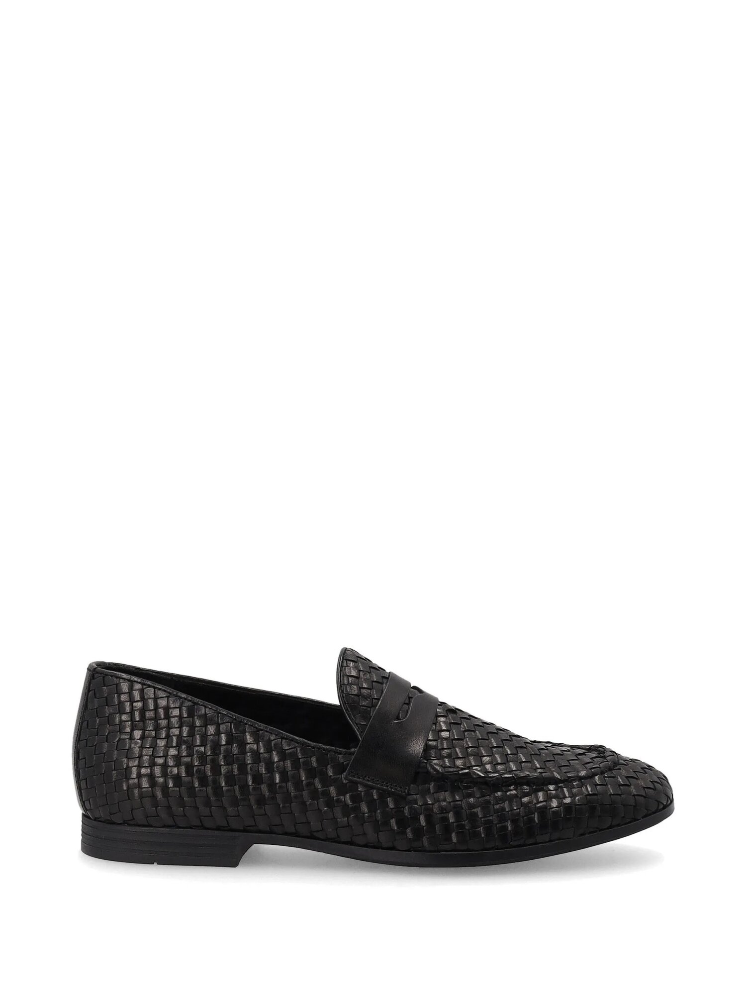 Лоферы Woven-leather saddle loafers