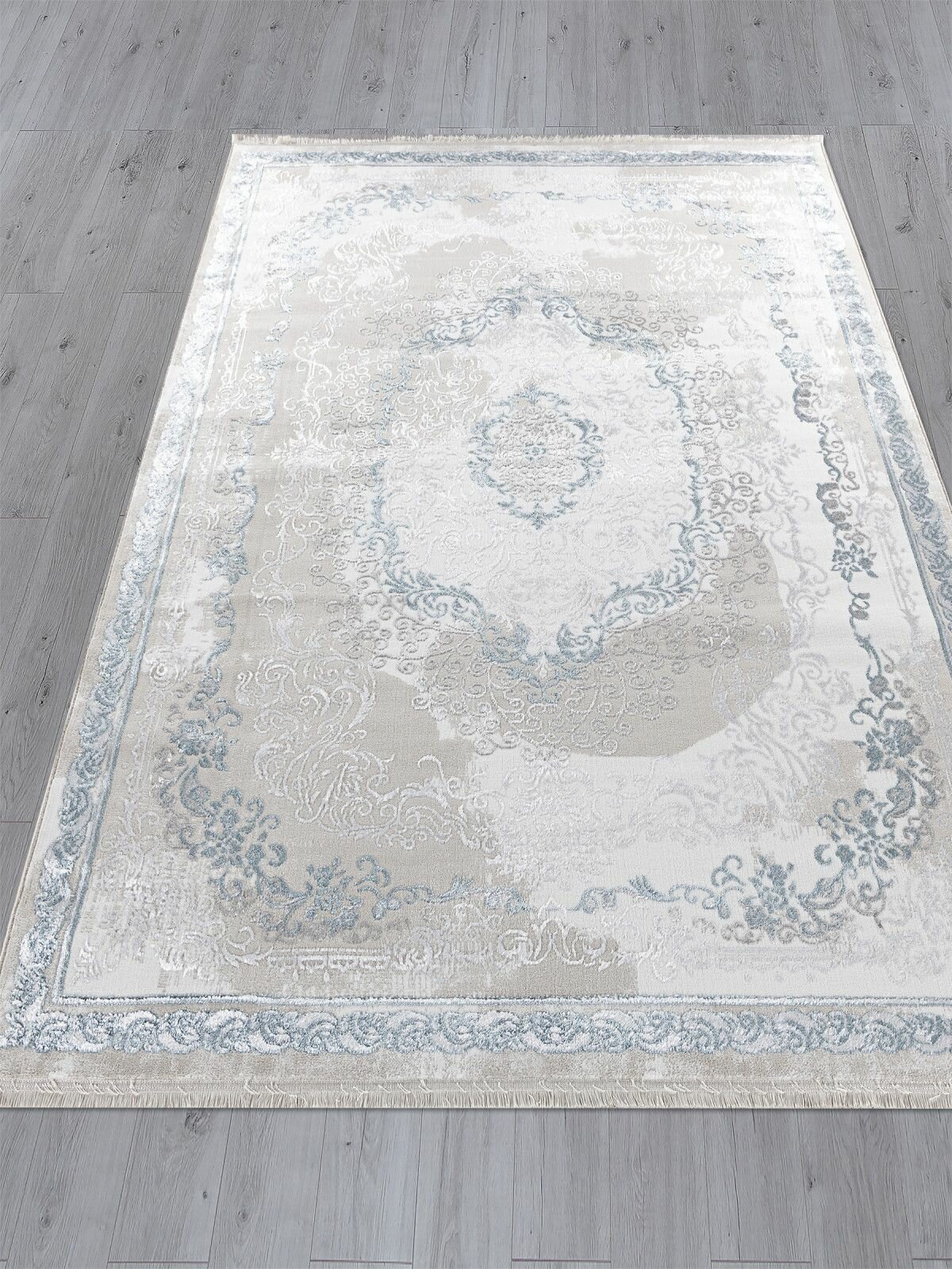 Ковер Классический cream shrink / blue fdy 2.4x4м