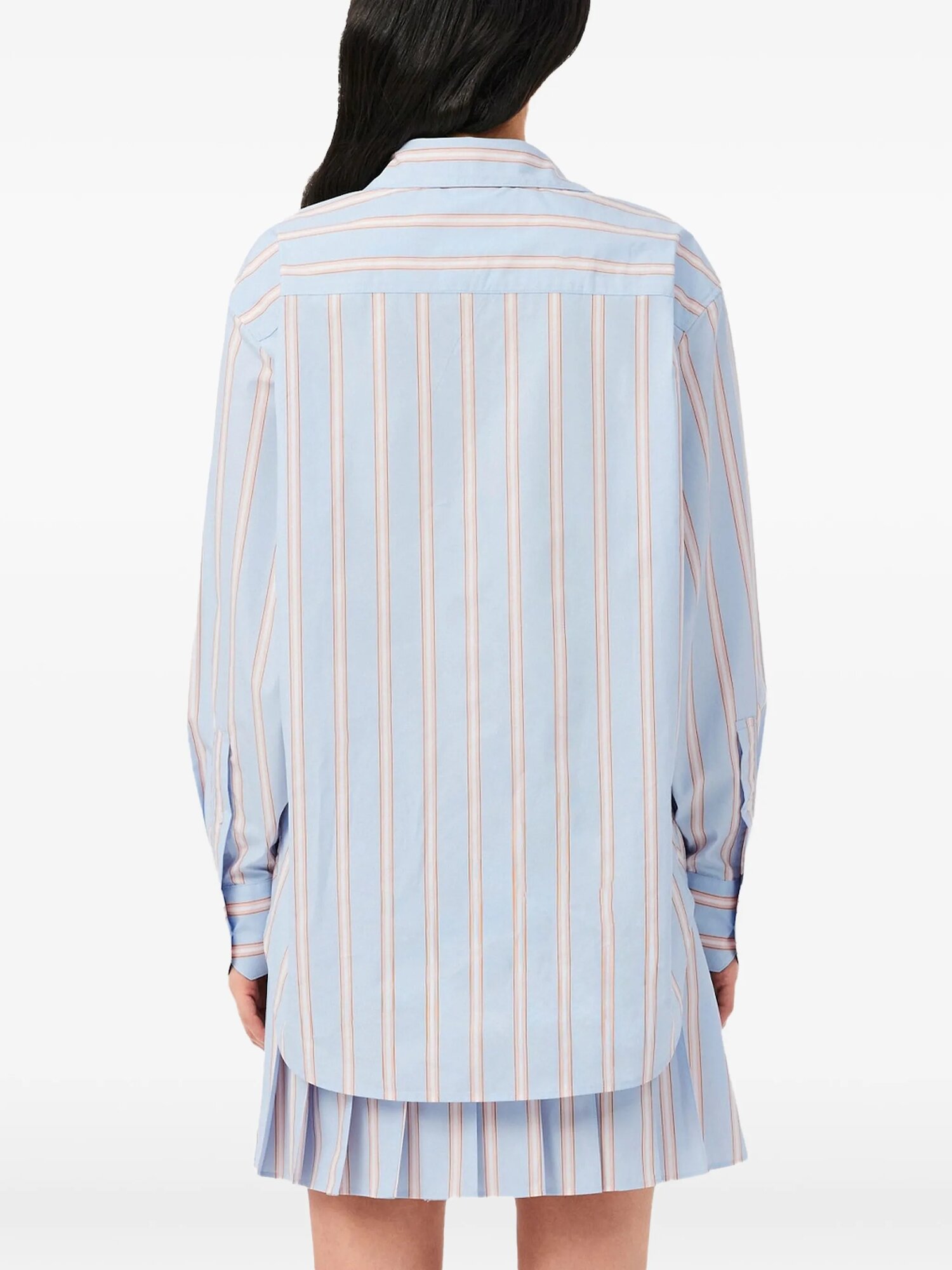 Рубашка LACOSTE Oversized shirt, размер 36 EU, blue — фото 1
