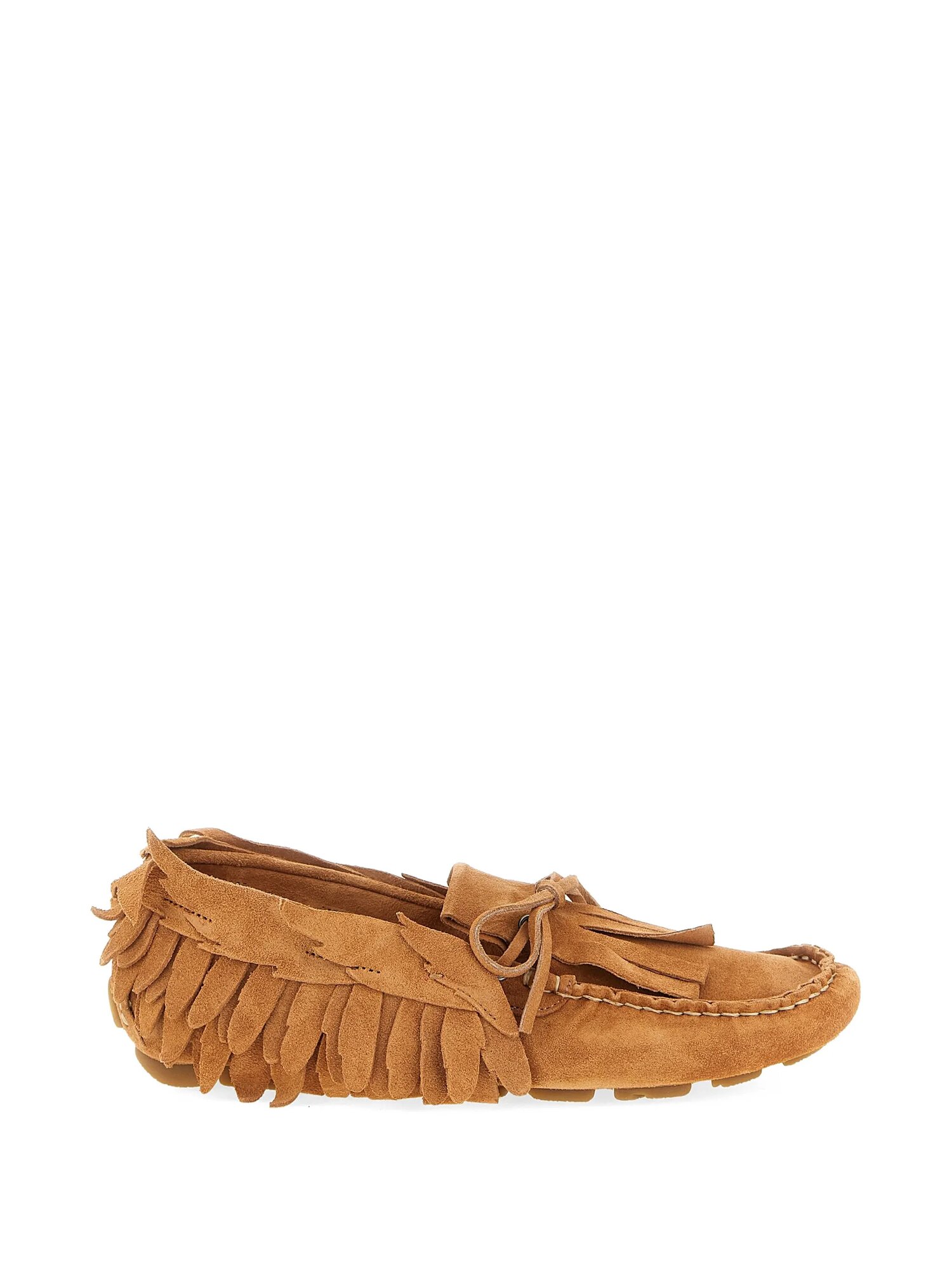 Лоферы Fringe-trimmed bow-detail leather loafers