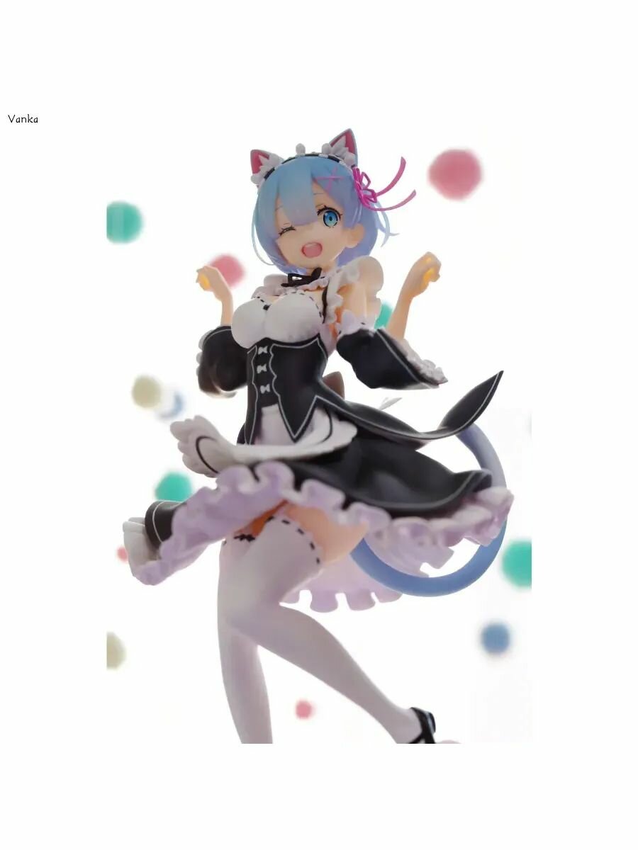 Фигурка аниме Re: ZERO "Rem Кошачье Ушко Горничной", 23 см, пластик