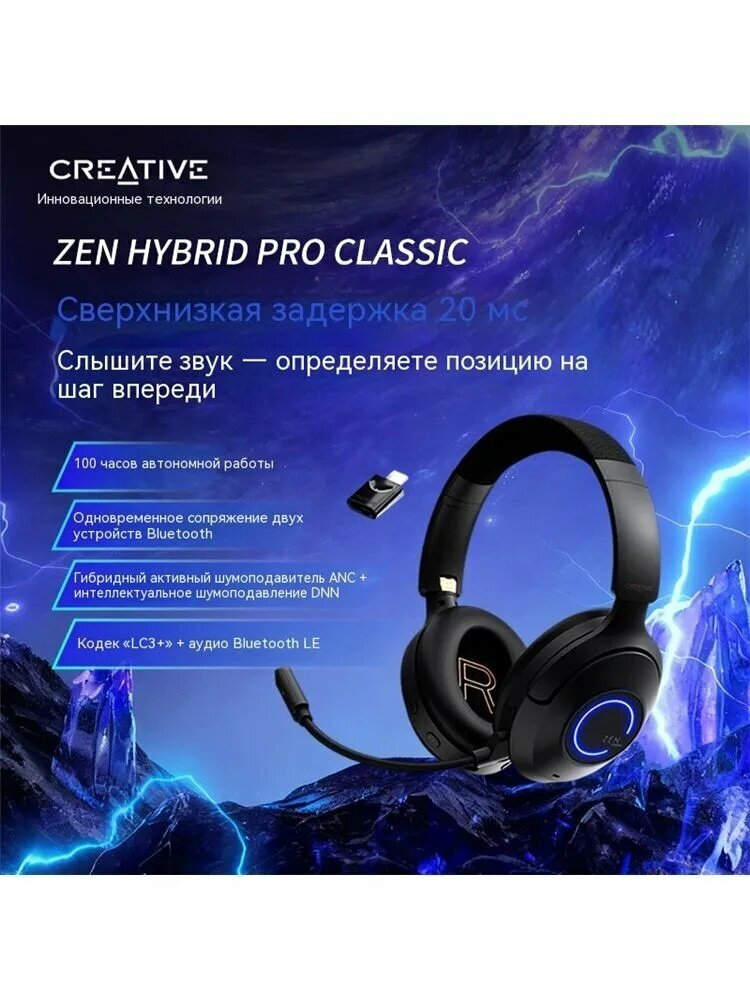 Игровые гарнитуры Creative Hybrid Pro Classic для гарнитур со сверхнизкой задержкой