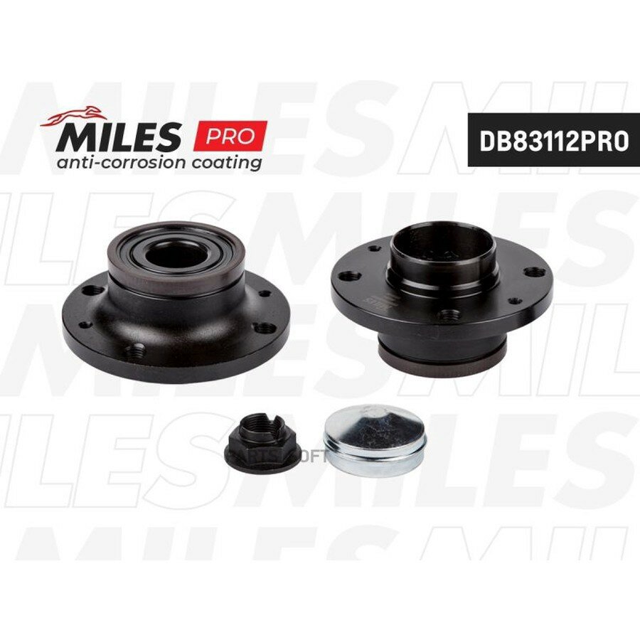 MILES DB83112PRO Ступица с подшипником задняя (4 отверстия) ABS OPEL CORSA D 2006-/ Adam (M13)/ FIAT GRANDE PUNTO 20 ()