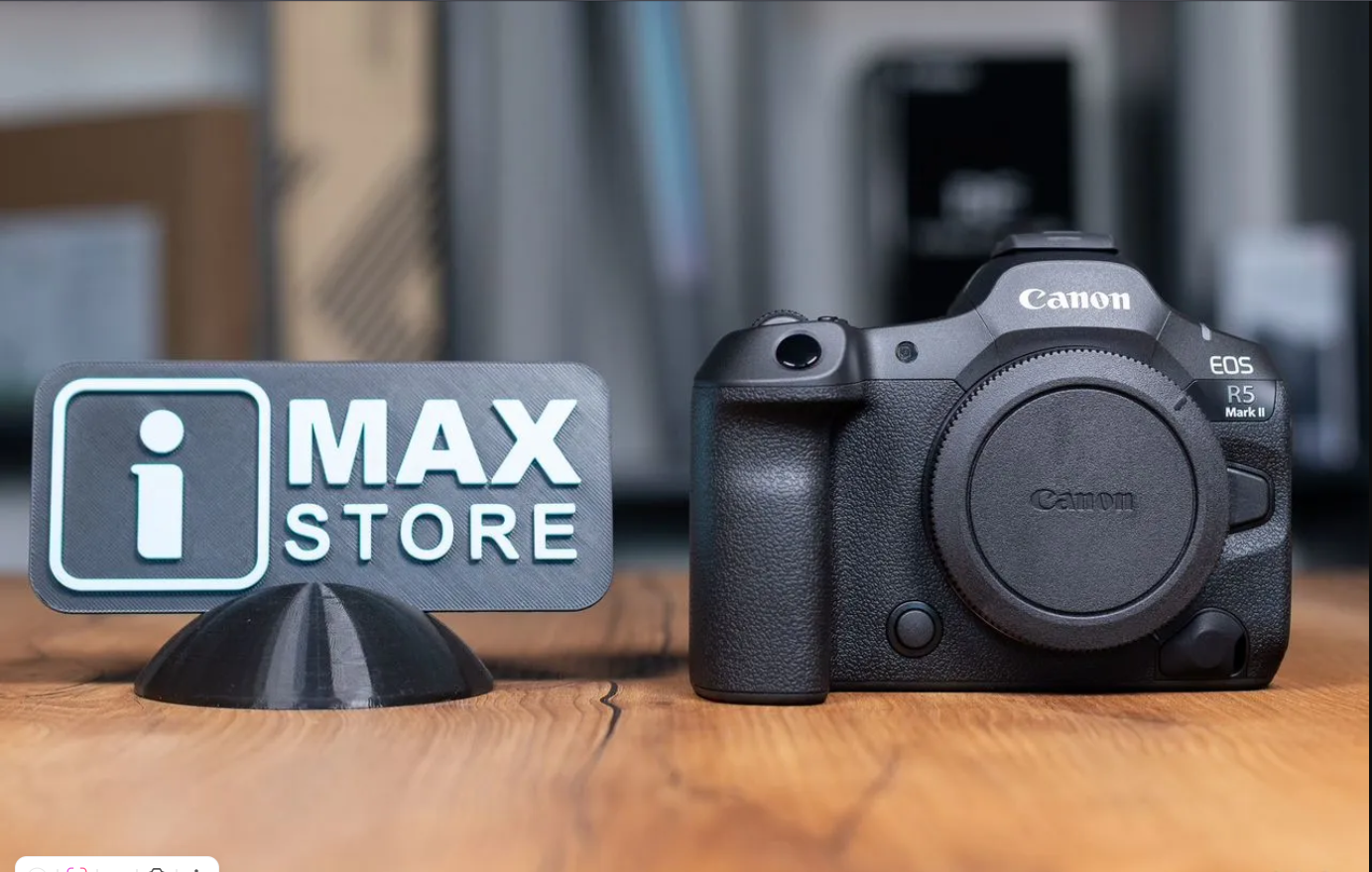 Камера Canon EOS R5 Mark II Body, без объектива, сенсор 50,3 Мп, Full Frame, беззеркальная, в черном цвете