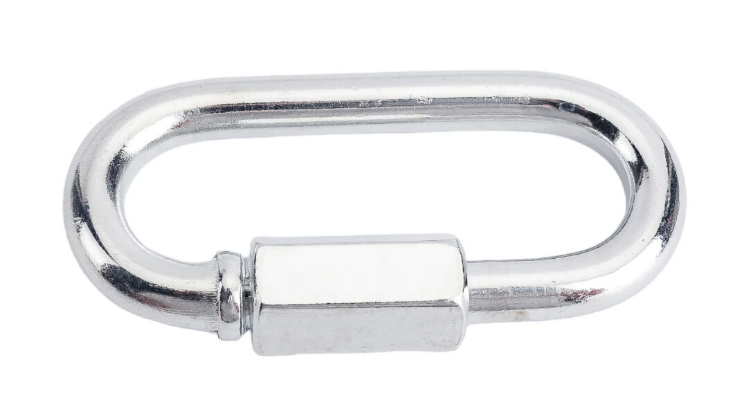 Карабин винтовой/соединитель цепи, цинк М3,5 (20шт) SteelRex