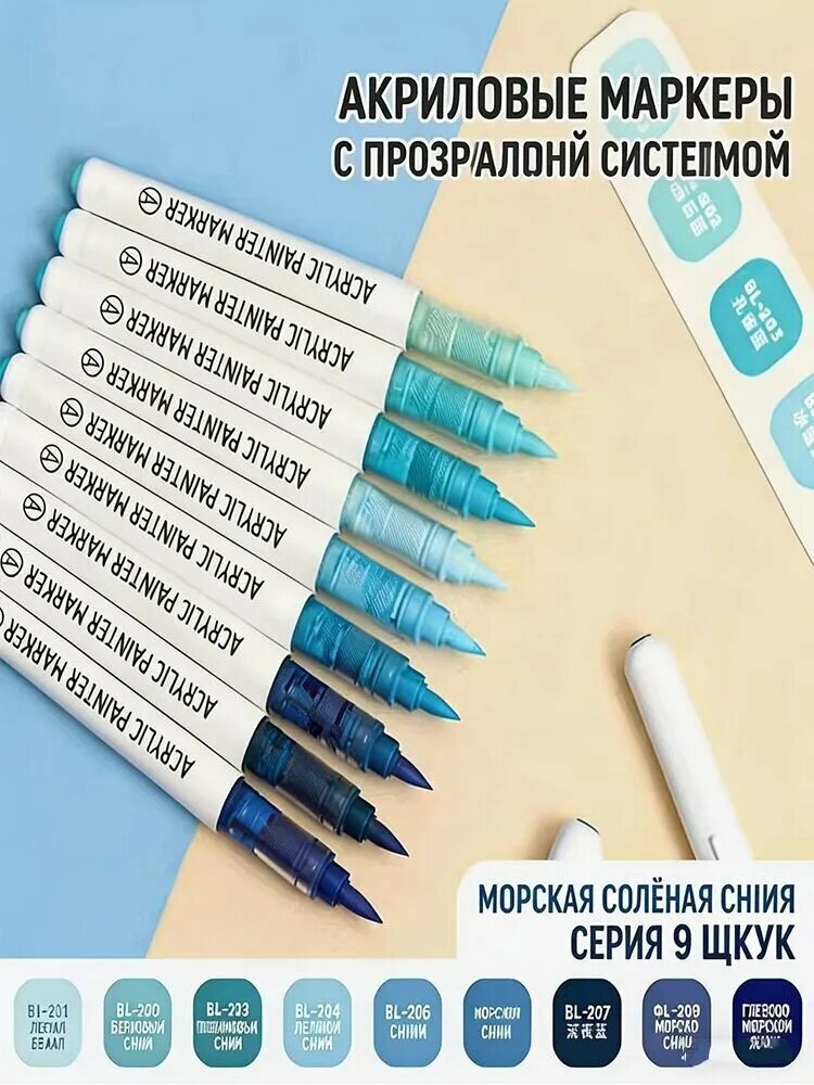 Набор маркеров Акварельный, толщина: 1 ммдля скетчинга, для граффити