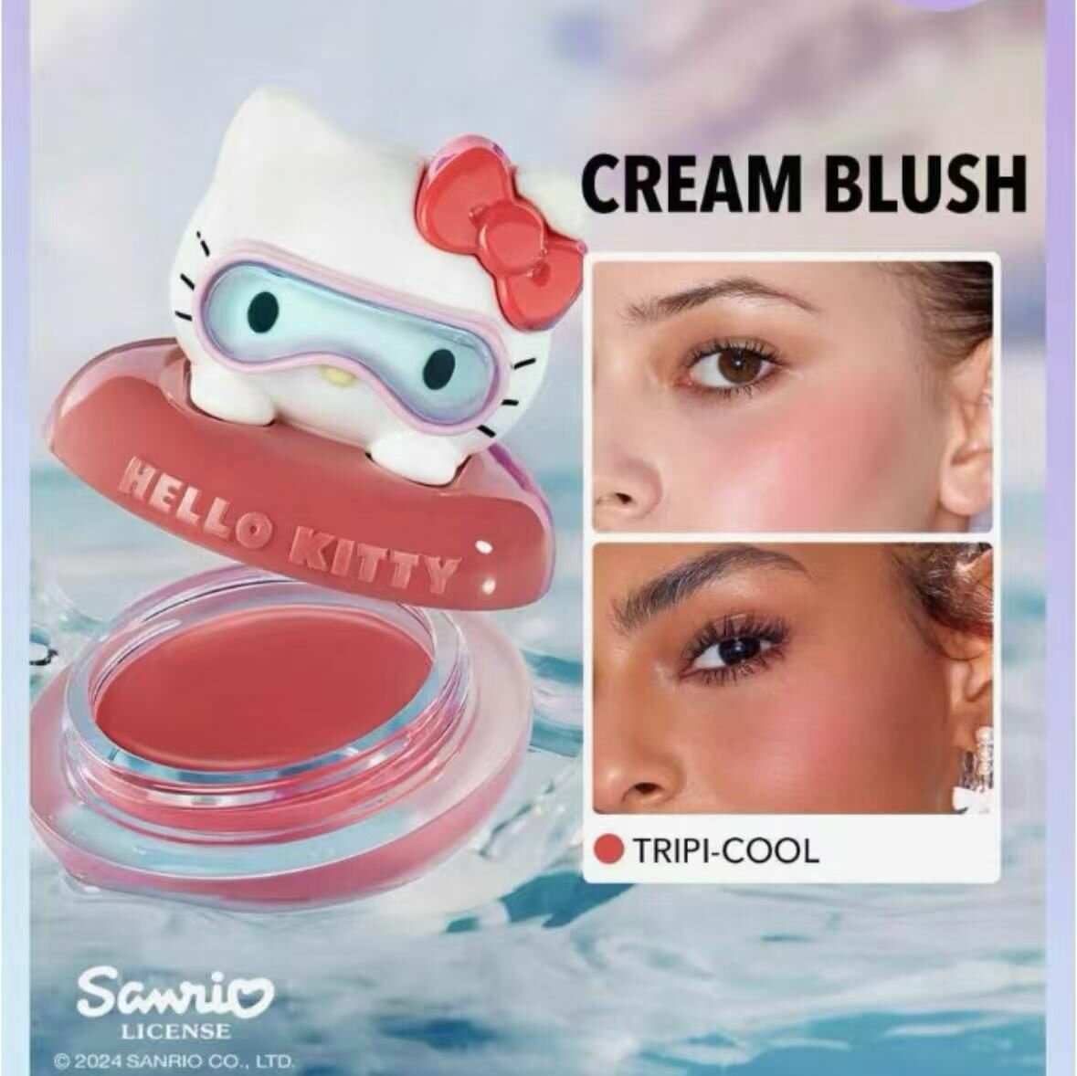 Румяна для лица Hello Kitty X SHEGLAM Coastal Charm Cream Blush - Tripi-cool