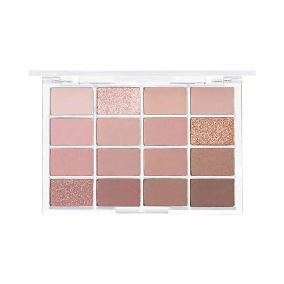 Шестнадцатицветная палитра теней для век wakemake, подходит для всех, 14 г, K-Beauty - 05 Mute Coral Blurring