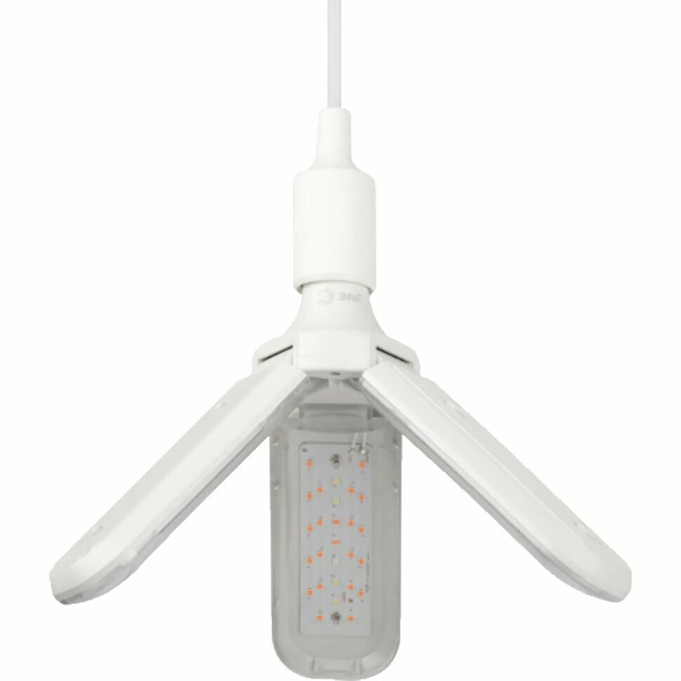 Фитолампа светодиодная ЭРА FITO-24W-RB-E27-FOLD 3-х лепестковая крас-син сп, 2208421