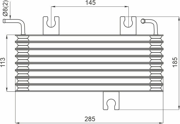 Радиатор вариатора SAT ST-21606-JD30D Nissan Qashqai 06-13 / Qashqai+2 08-14