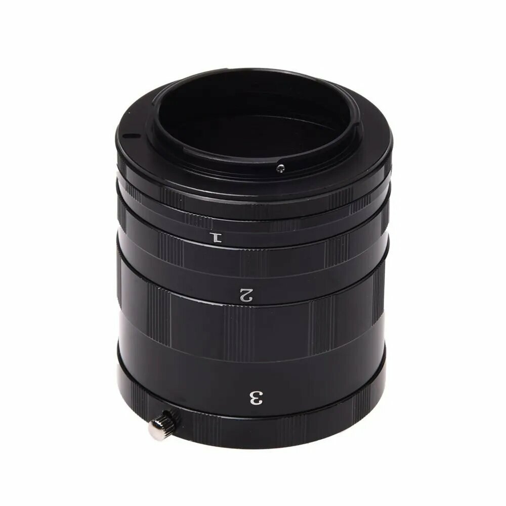Удлинительное кольцо для макросъемки для объективов Nikon с байонетом Nikon F, соответствующее кольцу для макросъемки и промежуточному кольцу.