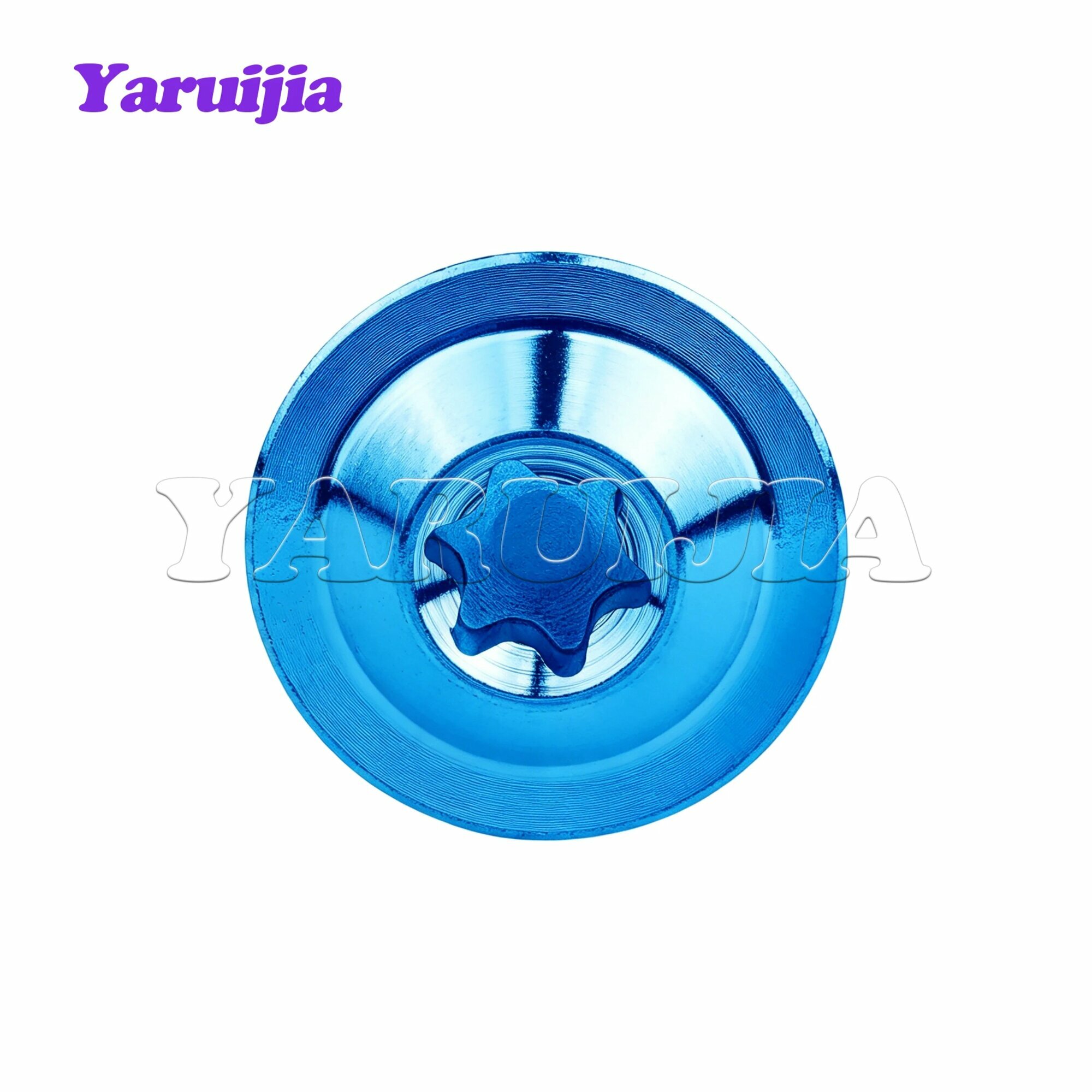 Титановый стопорный винт Yaruijia M6 синий 15 мм