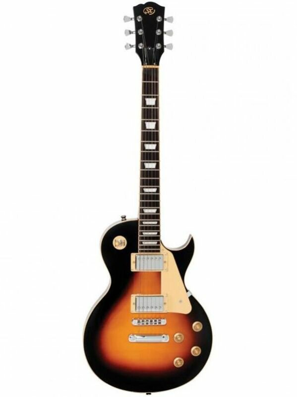 Гитарный комплект: электрогитара les paul, кабель, ремень, тюнер, 6 медиаторов, чехол SX SE3-SK-VS