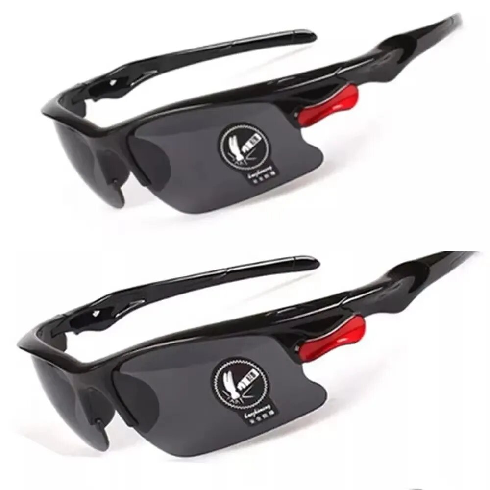 Очки спортивные черные 2pcs sunglasses
