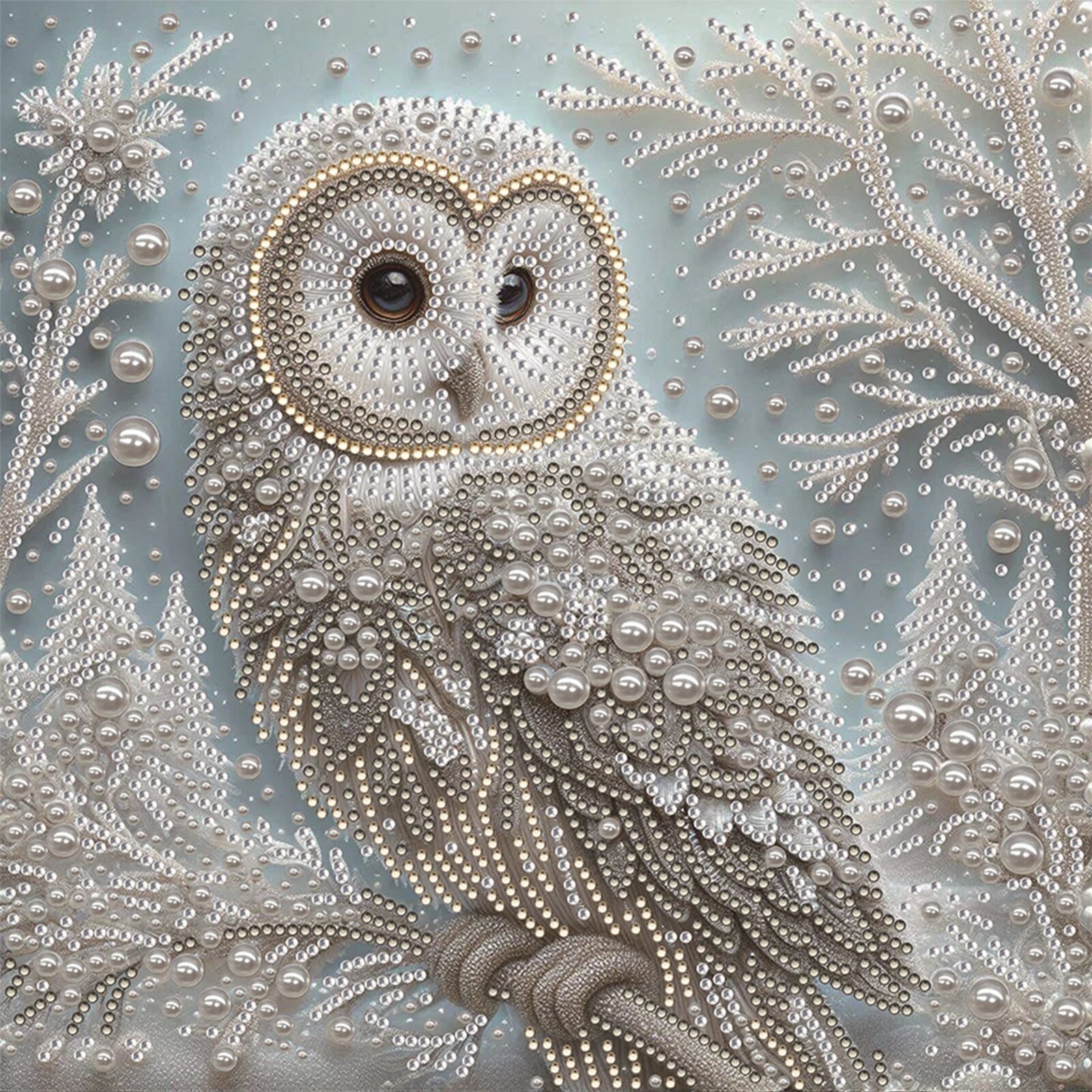 Алмазная мозаика "Сова" owl, 30x30 см